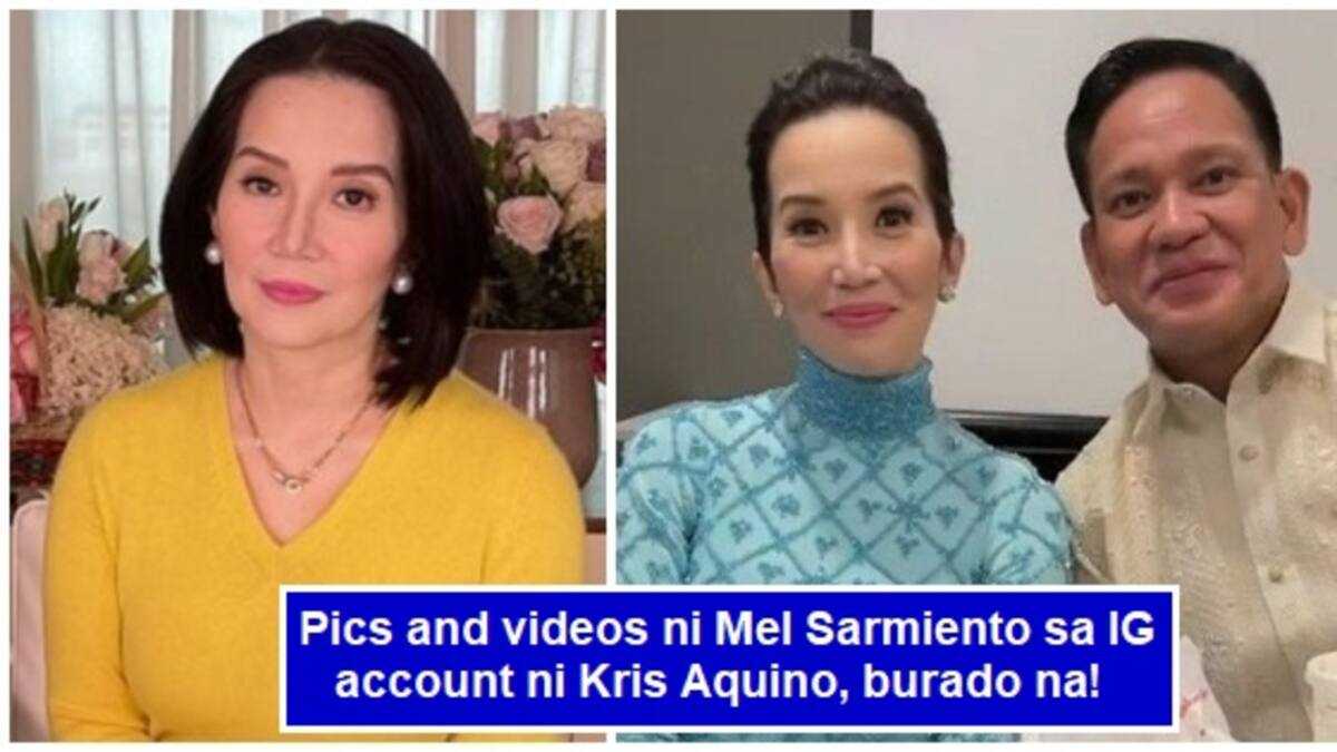Posts ni Kris Aquino with Mel Sarmiento, ‘di na mahanap sa Instagram - KAMI.COM.PH