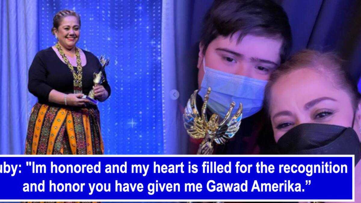 Ruby Rodriguez, nanalo sa Gawad Amerika; proud na shinare ito sa kapwa ...