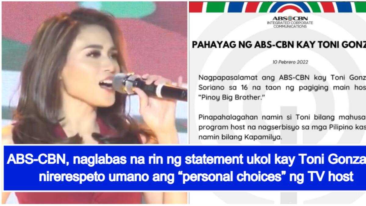 ABS-CBN releases statement on Toni Gonzaga’s resignation as PBB host ...