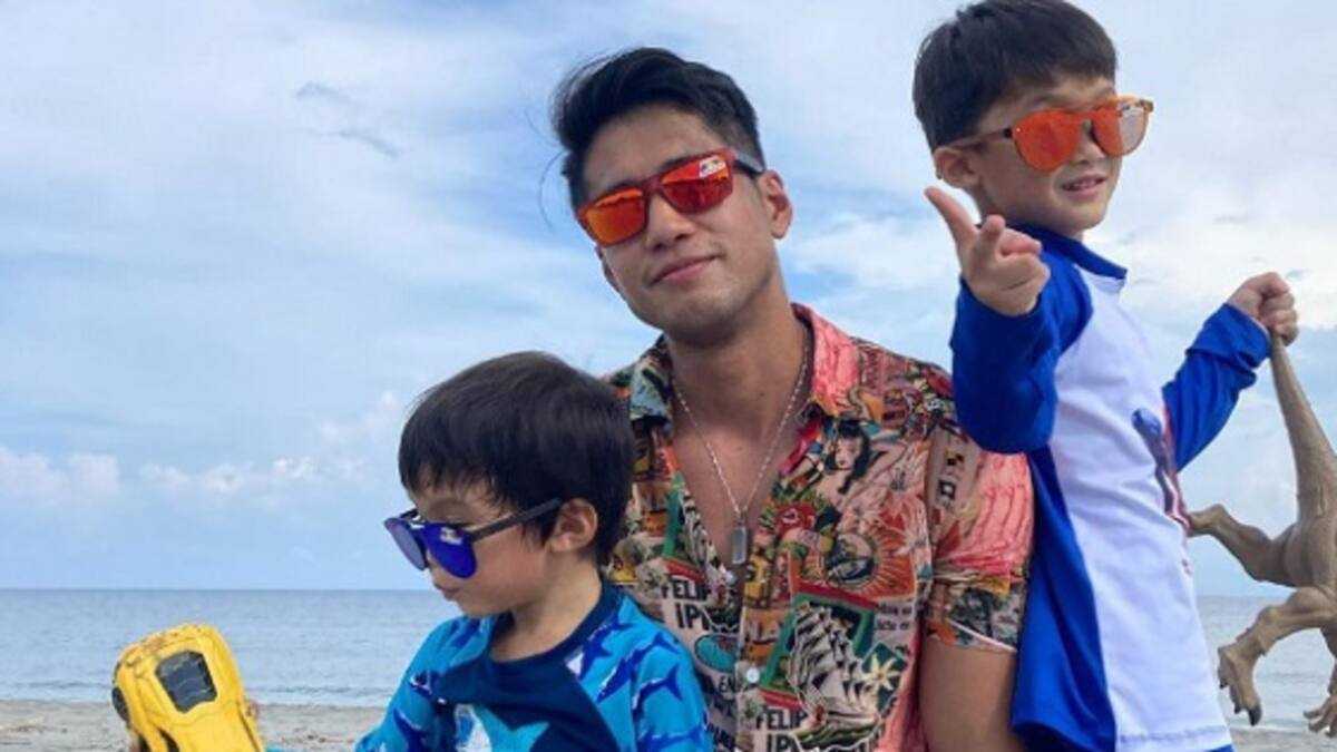 Aljur Abrenica goes to the beach with sons Alas and Axl: “Seas the day ...