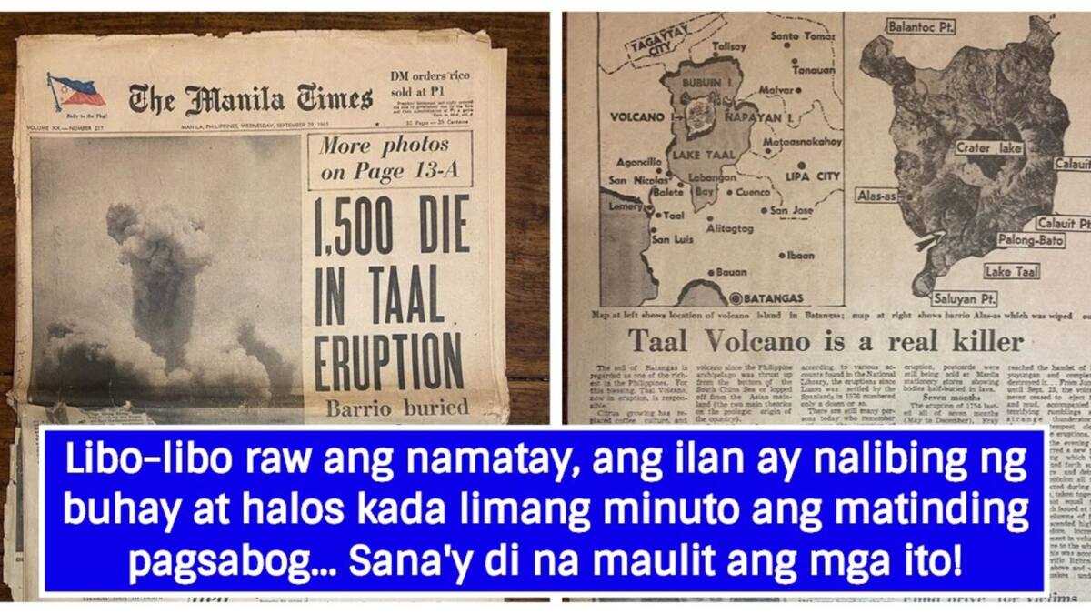 Dyaryo noong 1965, ipinakita ang nakagigimbal na pinsala ng pagsabog ng Taal noon - KAMI.COM.PH