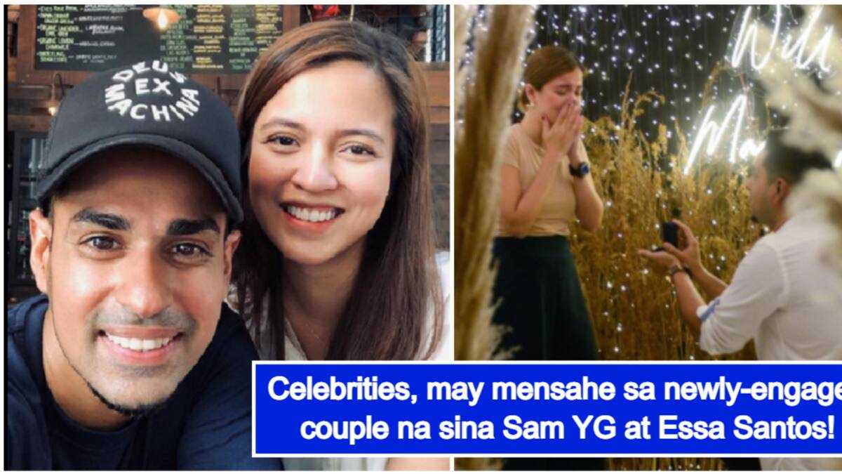 Sam YG now engaged to GF Essa Santos; Celebrities congratulated them ...