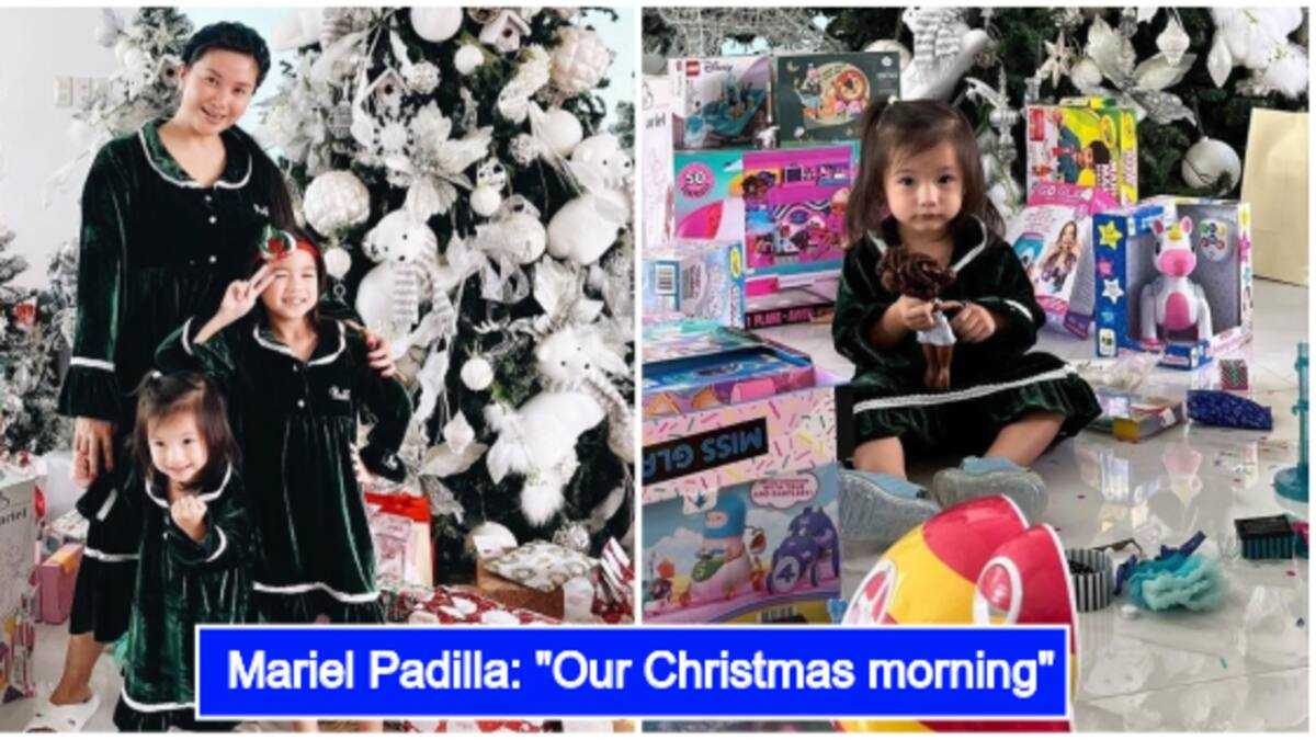 Mariel Padilla posts adorable Christmas photos of her kids Isabella and ...