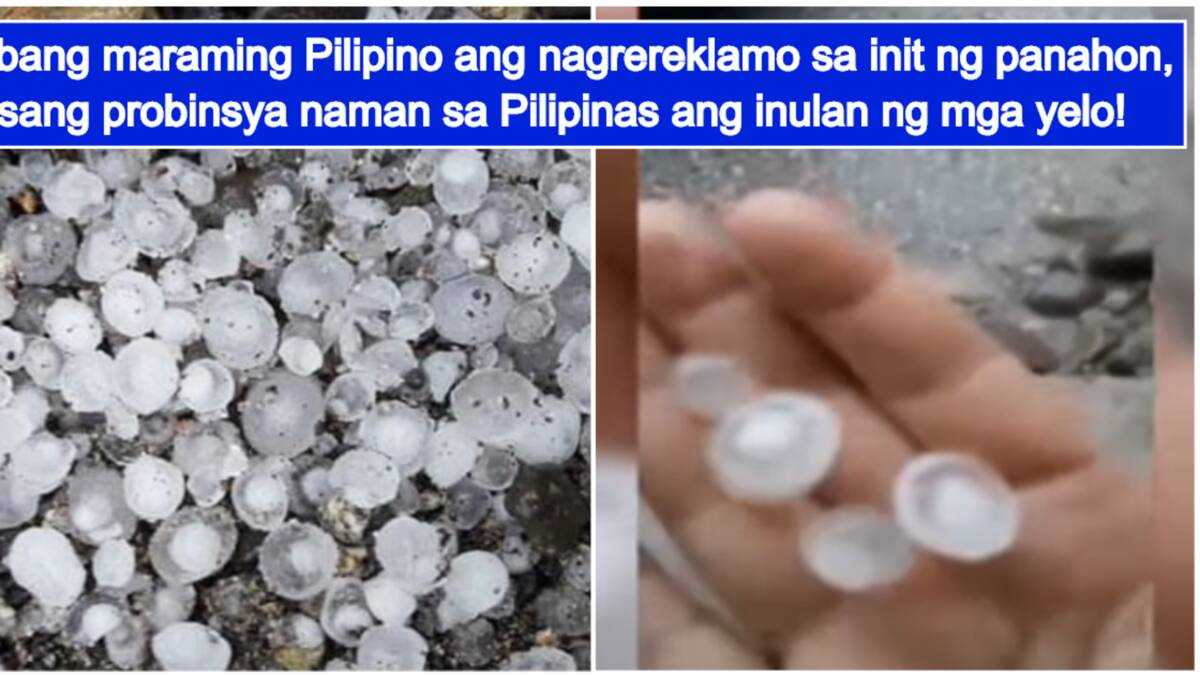 Isang probinsya sa Pilipinas, inulan ng yelo ngayong tag-init - KAMI.COM.PH