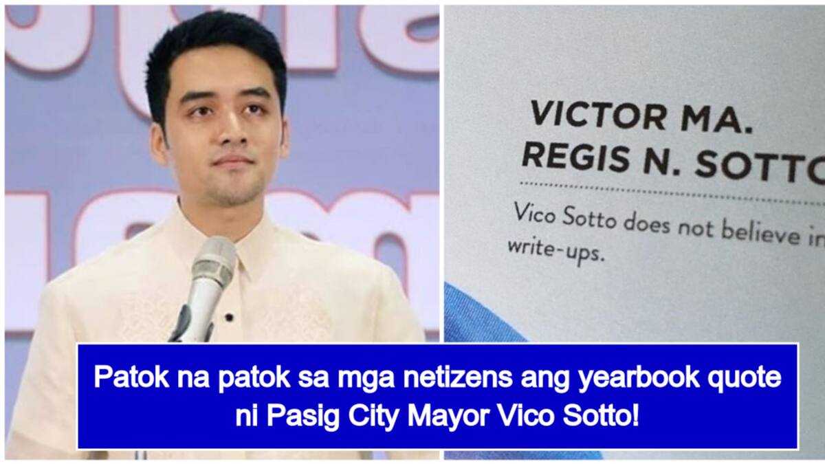 Vico Sotto’s yearbook quote resurfaced & created buzz on social media ...