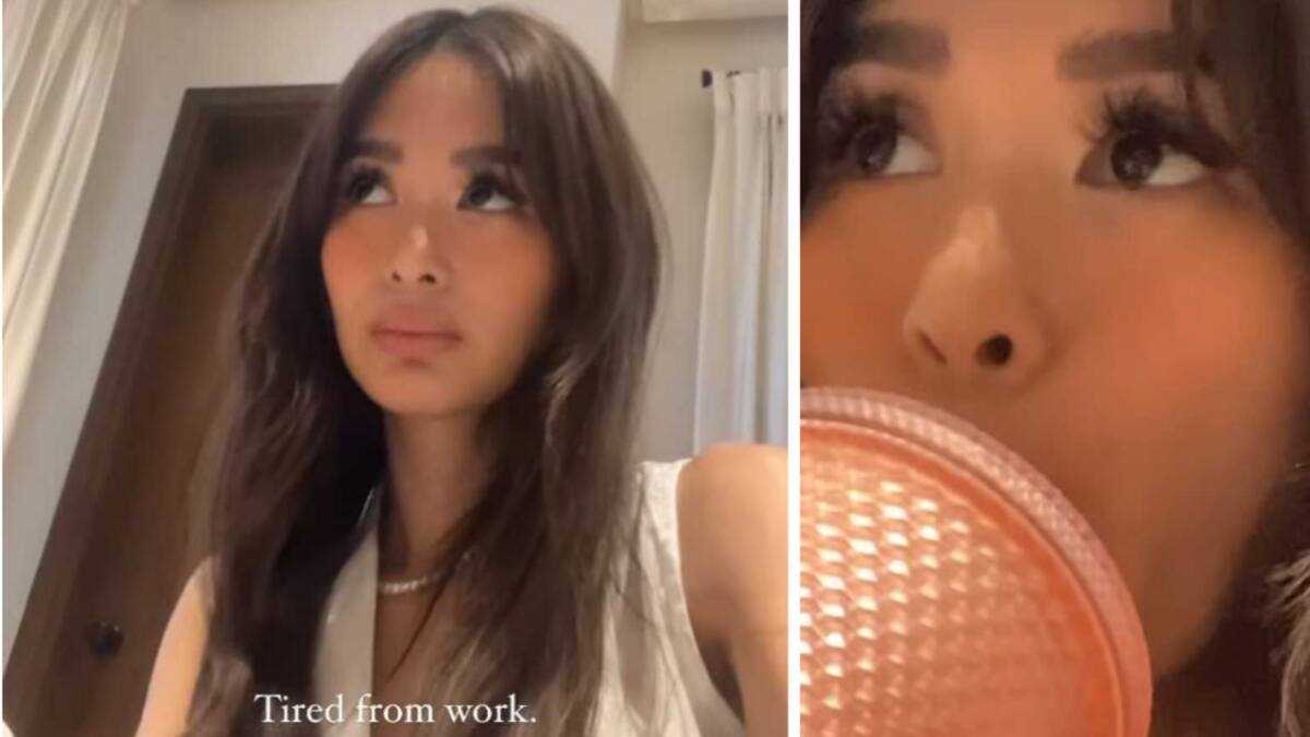 Heart Evangelista shares video showing her "tired from work" and ...