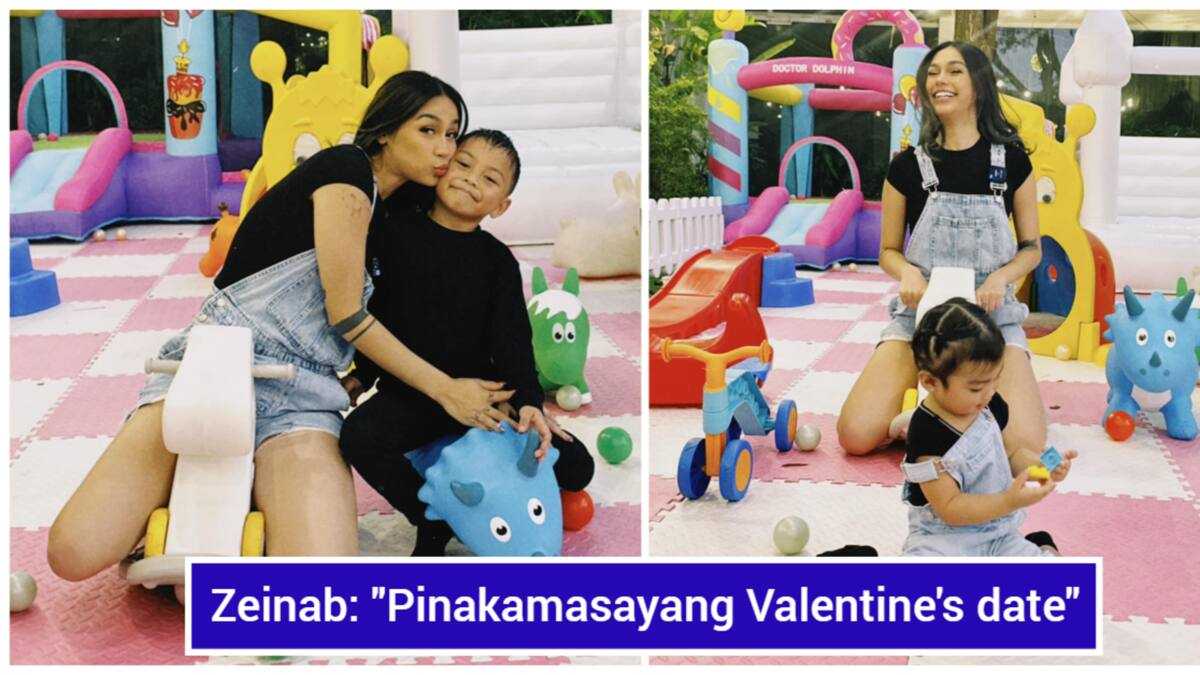Zeinab Harake, Valentine's date ang mga anak na sina Lucas at Bia - KAMI.COM.PH