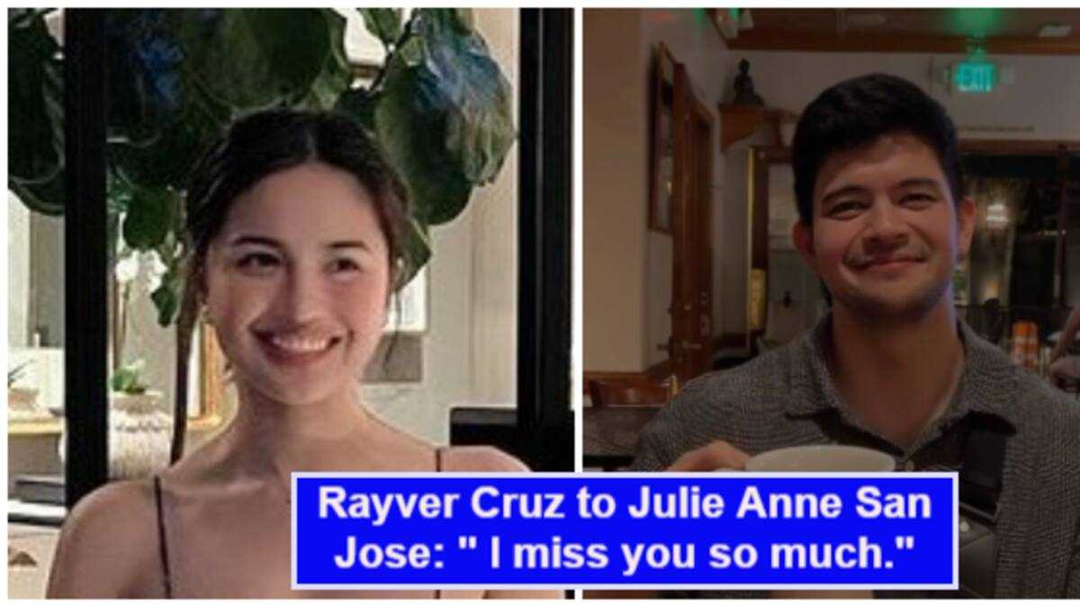 Rayver Cruz at Julie Anne San Jose, miss na miss ang isa't-isa - KAMI.COM.PH