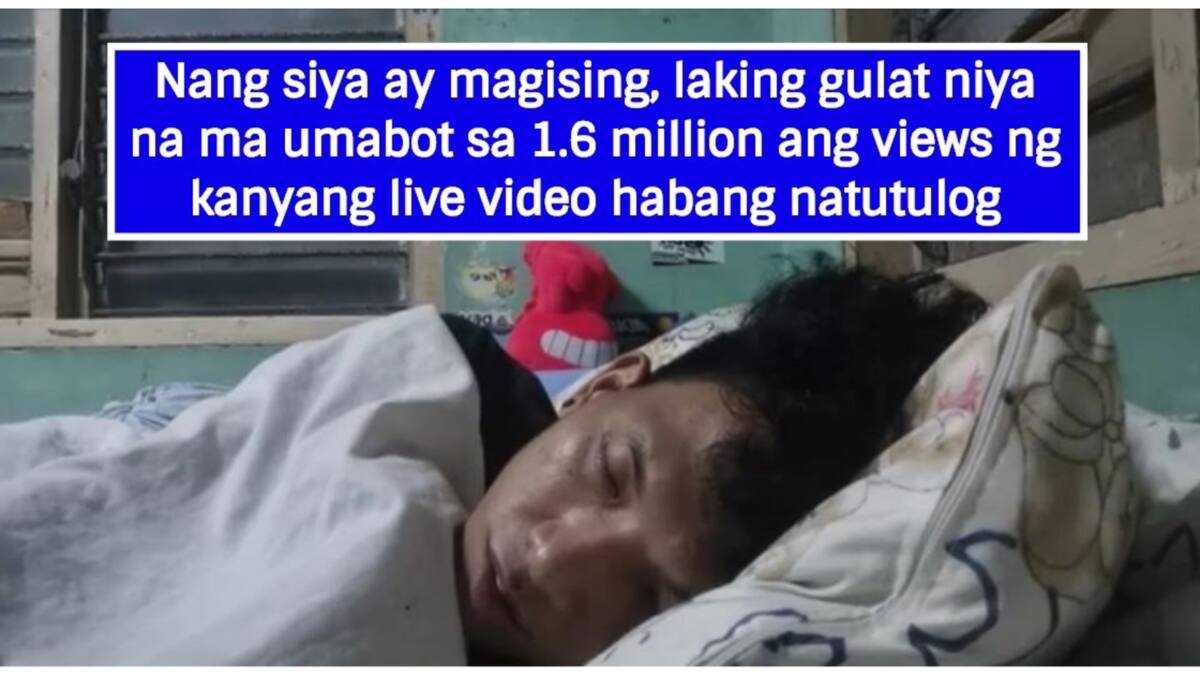 Lalaking natulog lang sa kanyang live video, may malalim na dahilan ...