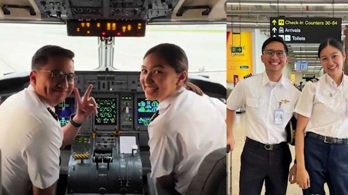 Video ng mag-asawang piloto na magkasabay sa pagpapalipad ng eroplano ...