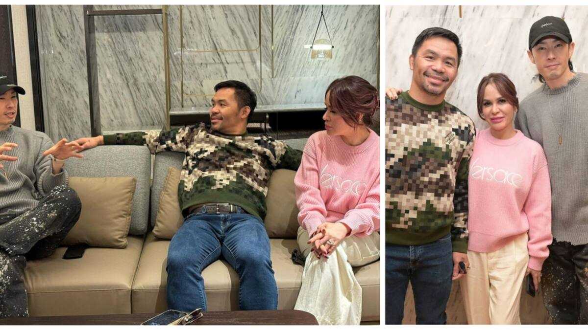 Manny at Jinkee Pacquiao, binahagi ang picture kasama si Vanness Wu ng F4 - KAMI.COM.PH