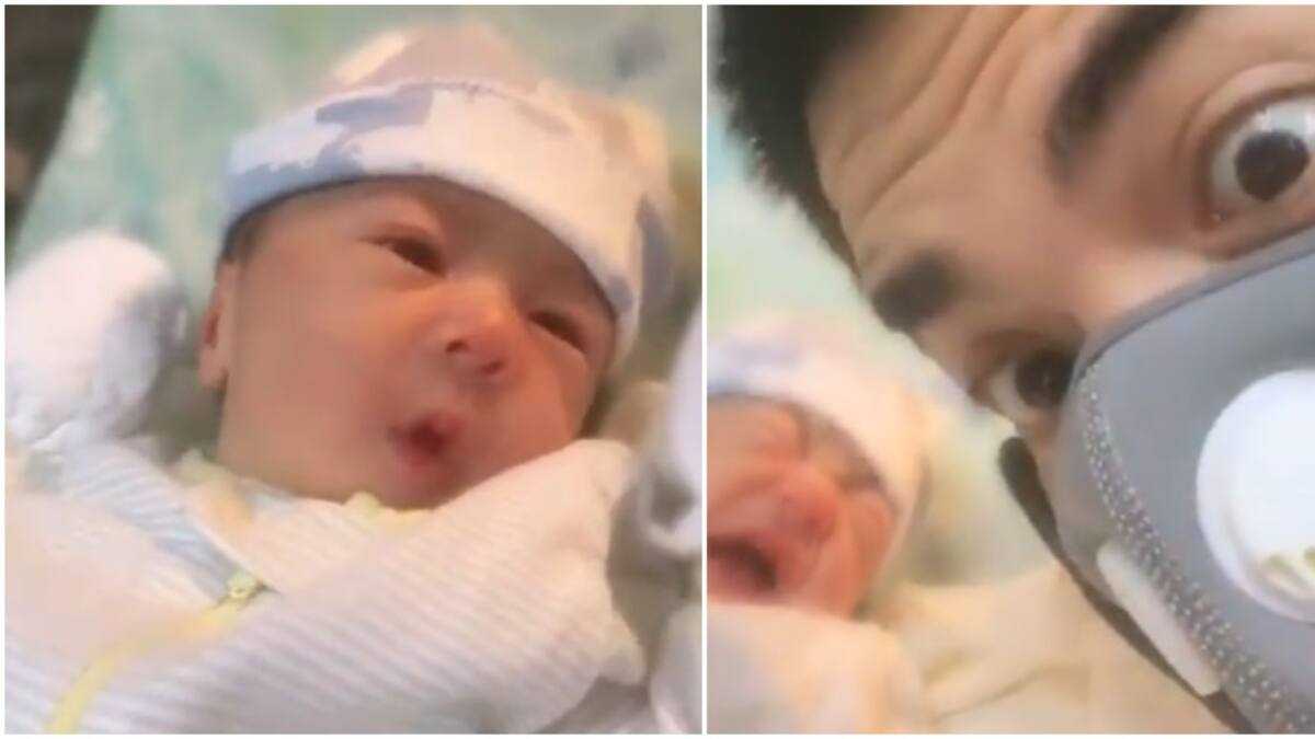 Mark Herras’ newborn baby cries in their 1st TikTok video together ...