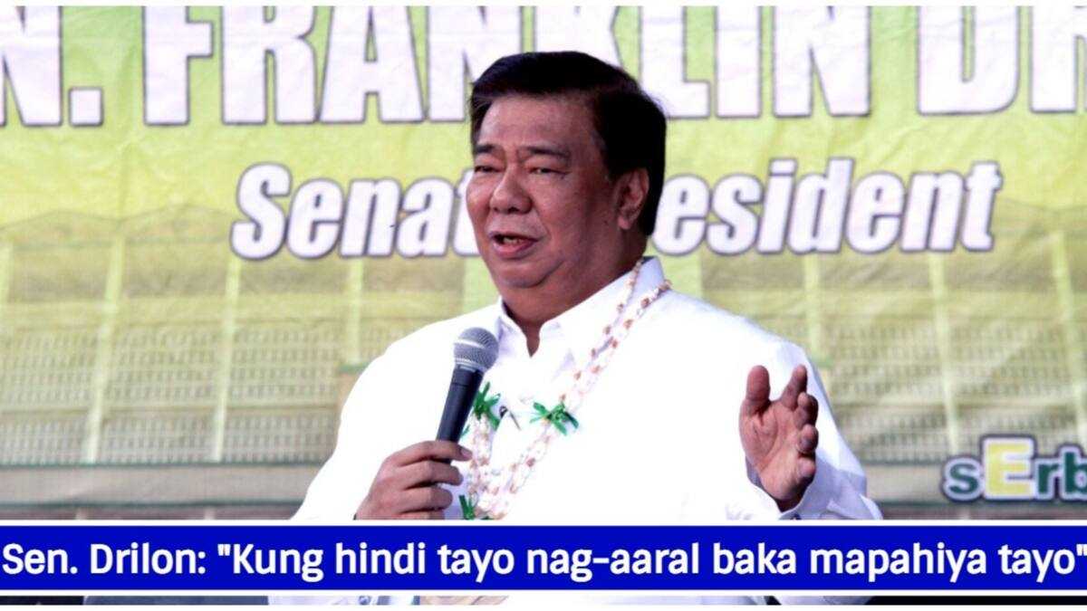 Senator Drilon, may payo sa mga kapwa senador; "Unang una, mag-aral po ...