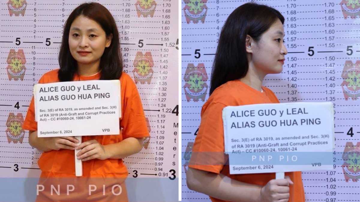 Mugshot ni dismissed Bamban mayor Alice Guo, inilabas na - KAMI.COM.PH