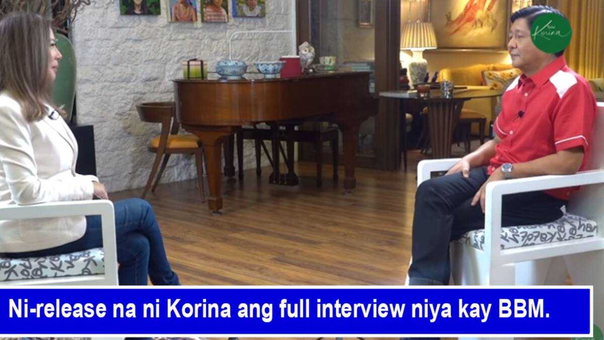 Buong interview ni Korina Sanchez kay Bongbong Marcos, inilabas na sa ...