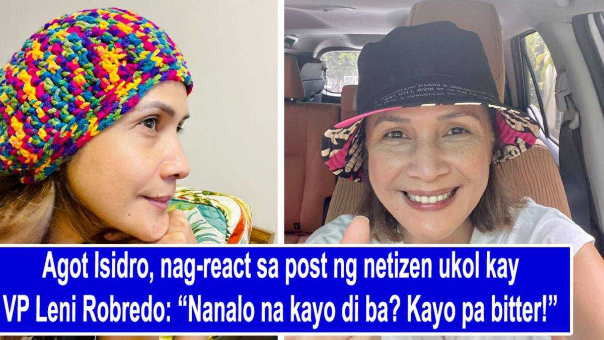 Agot Isidro, nag-react sa post ng netizen ukol kay VP Leni Robredo ... Agot Isidro, nag-react sa post ng netizen ukol kay VP Leni Robredo ...