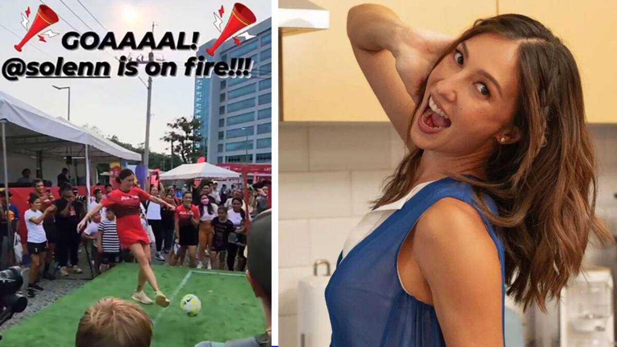 Solenn Heussaff, napalundag at hiyaw sa tuwa nang magka-goal sa ...