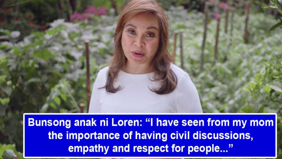 Bunsong anak ni Loren Legarda, pinuri ang kanyang ina: Bunsong anak ni Loren Legarda, pinuri ang kanyang ina: