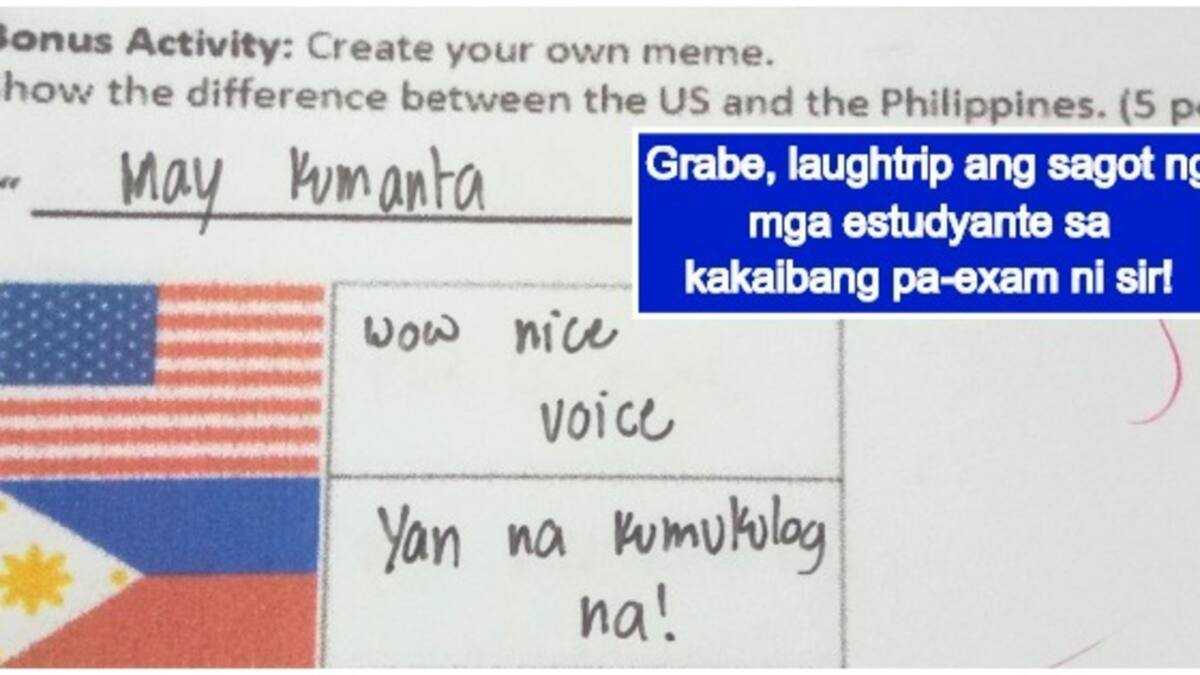 Laughtrip! Mga sagot ng estudyante sa meme exam ni sir, trending sa ...