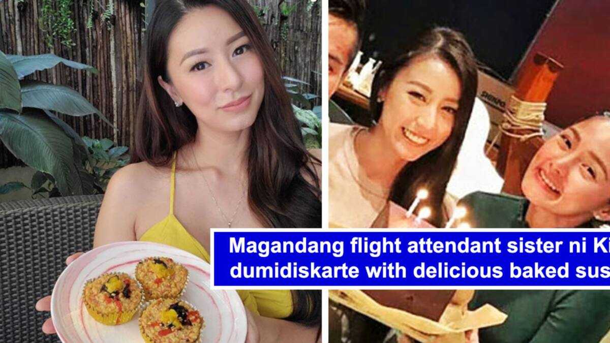 Kim Chiu's beautiful flight attendant sister turns to baking sushi ...