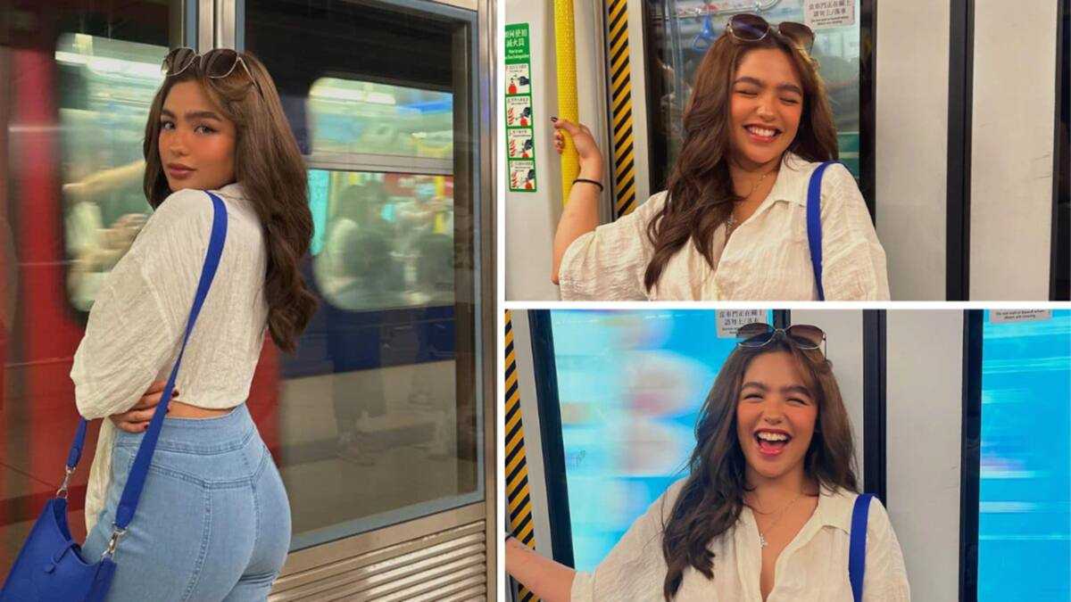 Andrea Brillantes, "subway pics" niya na kuha sa Hong Kong, umani ng ...