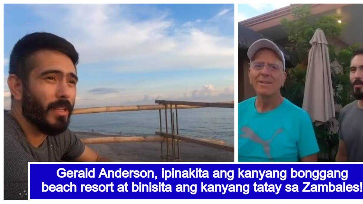 Gerald Anderson visits dad in Zambales & shows their private beach ...