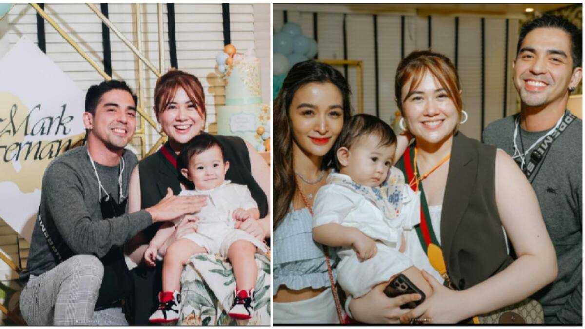 Mark Herras, Nicole Donesa’s adorable son baby Corky gets baptized ...