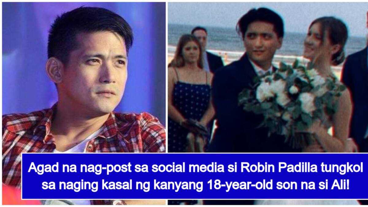 Robin Padilla’s only son gets married at a young age of 18; actor ...