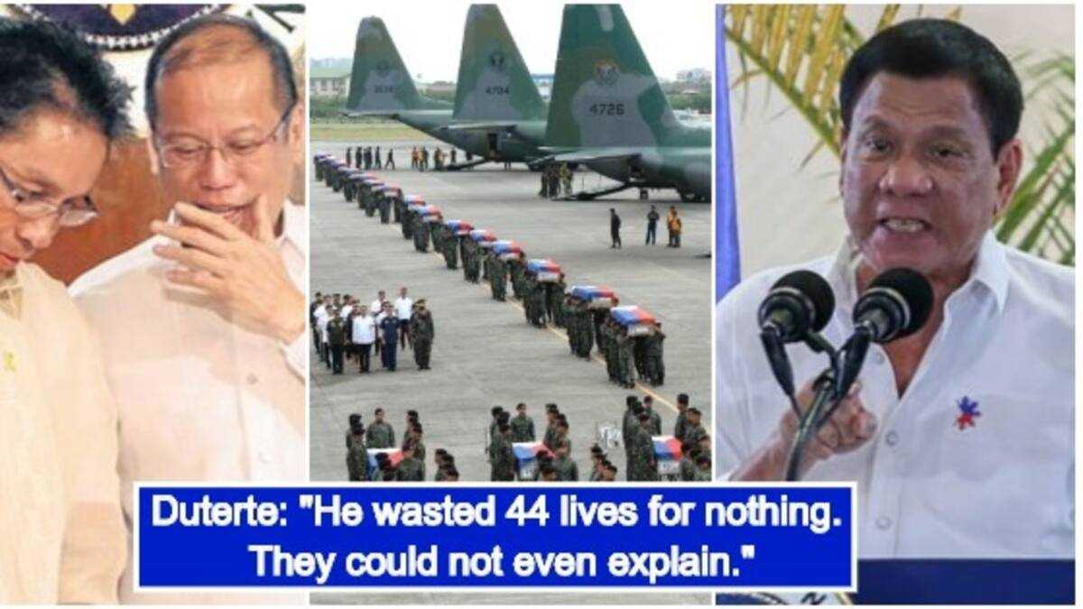 Pres. Duterte claims Mar Roxas wasted 44 lives for nothing in ...