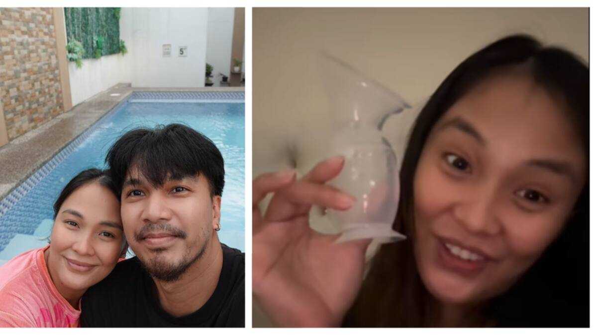 Lovely Abella, nanghinayang kaya pinainom sa asawa ang gatas na na-pump niya - KAMI.COM.PH