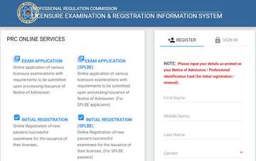 PRC LERIS account login, registration, verification, contact number ...