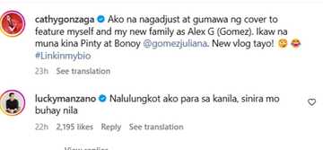Luis Manzano, muling biniro si Alex Gonzaga: "nalulungkot ako" - KAMI.COM.PH