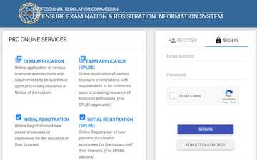 PRC LERIS account login, registration, verification, contact number ...