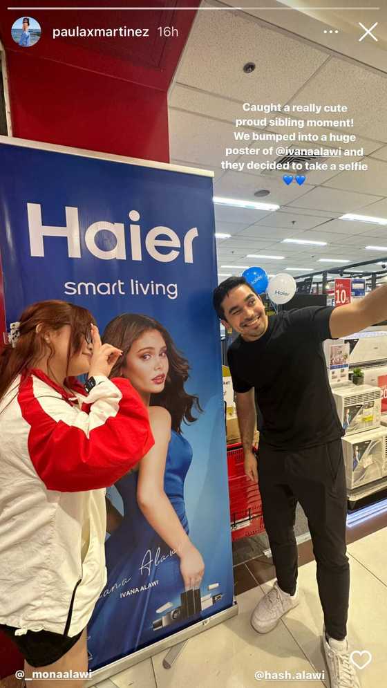 Mona at Hash Alawi, proud na nagpa-picture sa poster ng kapatid nilang ...