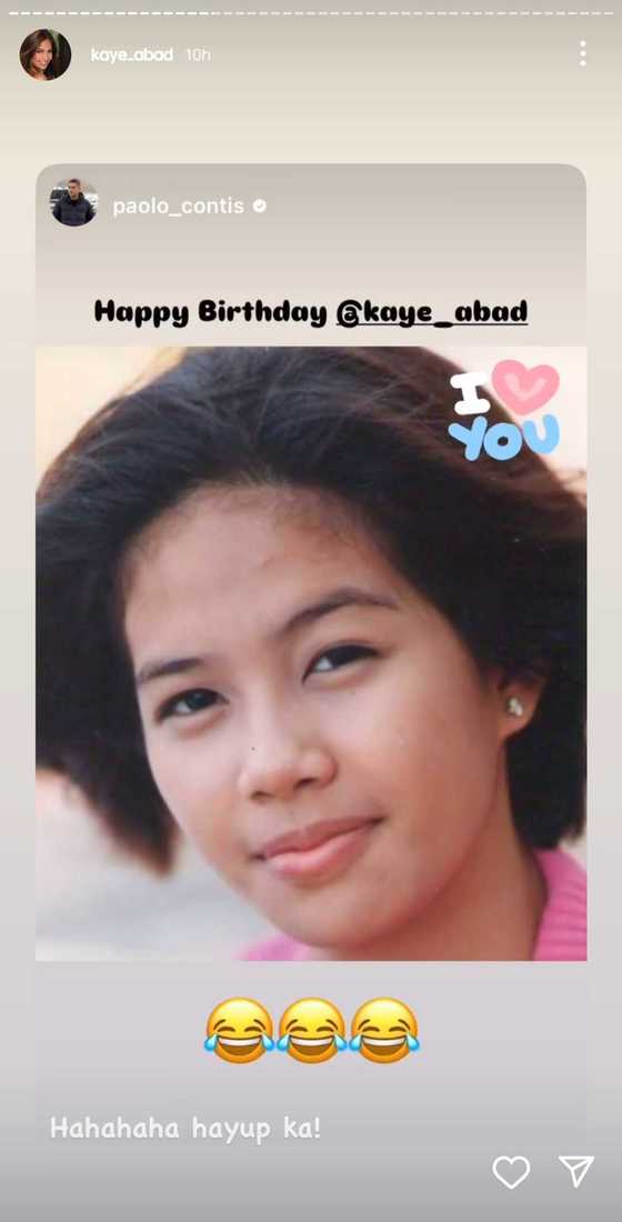 Kaye Abad, napa-'hayup' sa birthday photo post ni Paolo Contis para sa ...