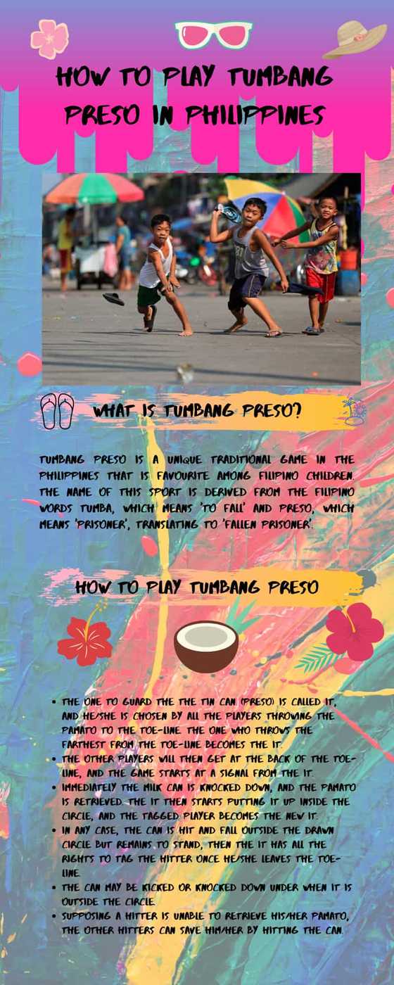 How to play Tumbang Preso in Philippines: mechanics, picture, history ...