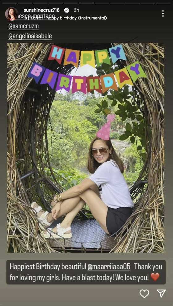 Sunshine Cruz, pinasalamatan si Kath Angeles sa kanyang birthday post ...