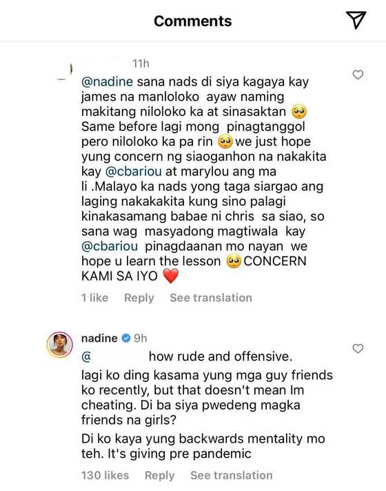 Nadine Lustre calls netizen's comment about her boyfriend "rude and ...