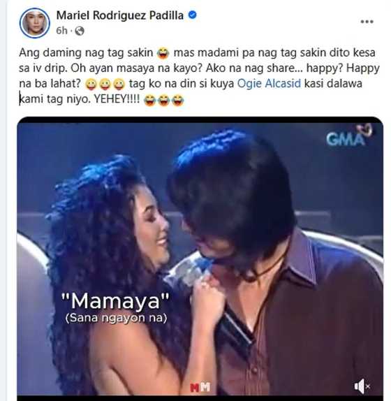 Mariel Padilla sa viral throwback video nina Robin Padilla at Regine Velasquez: "daming nag tag ...