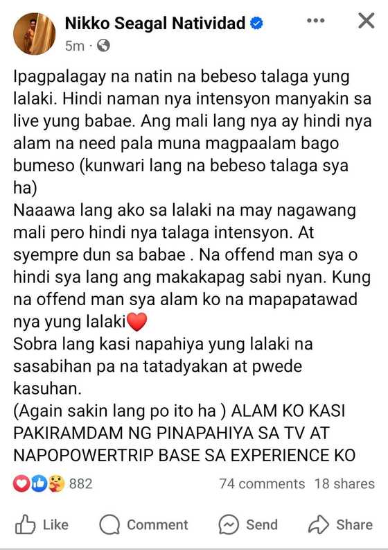 Nikko Natividad, sinabing alam niya ang pakiramdam ng napapahiya sa TV ... Nikko Natividad, sinabing alam niya ang pakiramdam ng napapahiya sa TV ...