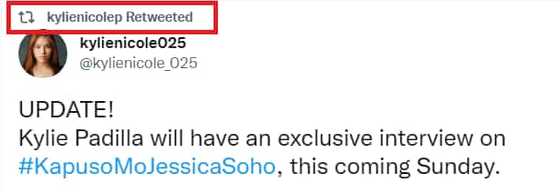 Kylie Padilla retweets post about her 'KMJS' interview; netizens react ...