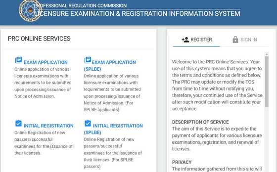 PRC LERIS account login, registration, verification, contact number ...