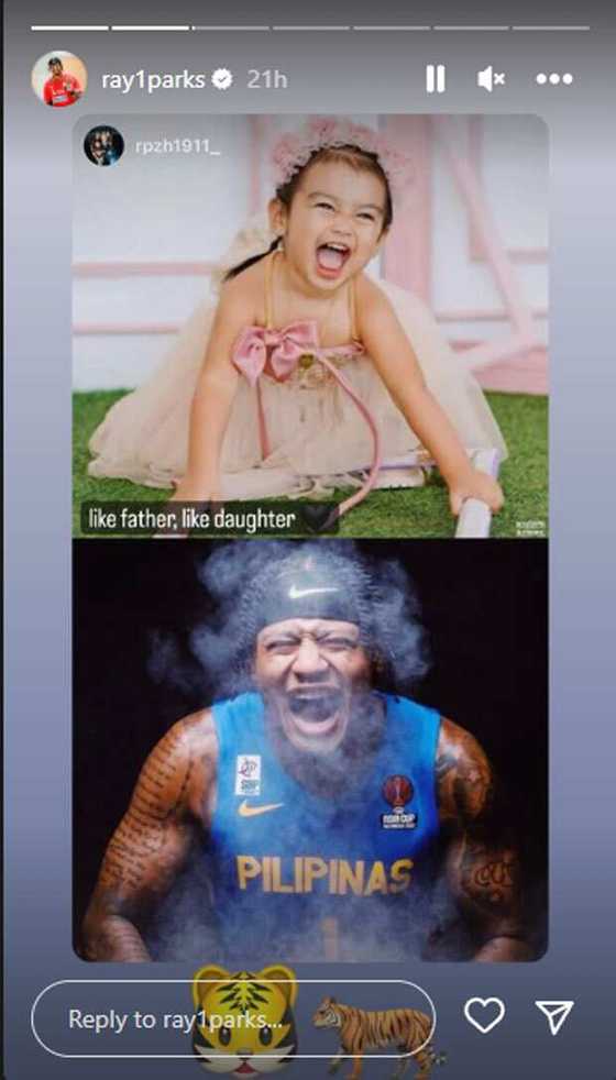 Ray Parks, ibinahagi "like father, like daughter" photos nila ni Bia ...