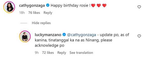 Luis Manzano pabirong nag-reply sa greeting ni Alex Gonzaga kay Rosie ... Luis Manzano pabirong nag-reply sa greeting ni Alex Gonzaga kay Rosie ...