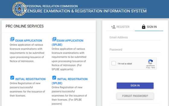 PRC LERIS account login, registration, verification, contact number ...
