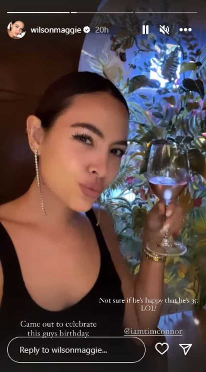 Maggie Wilson, sinelebrate birthday ng rumored BF na si Tim Connor ...