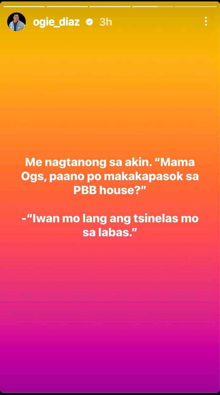 Ogie Diaz, may kwelang sagot sa nagtanong sa kanya kung paano makakapasok sa PBB house - KAMI.COM.PH