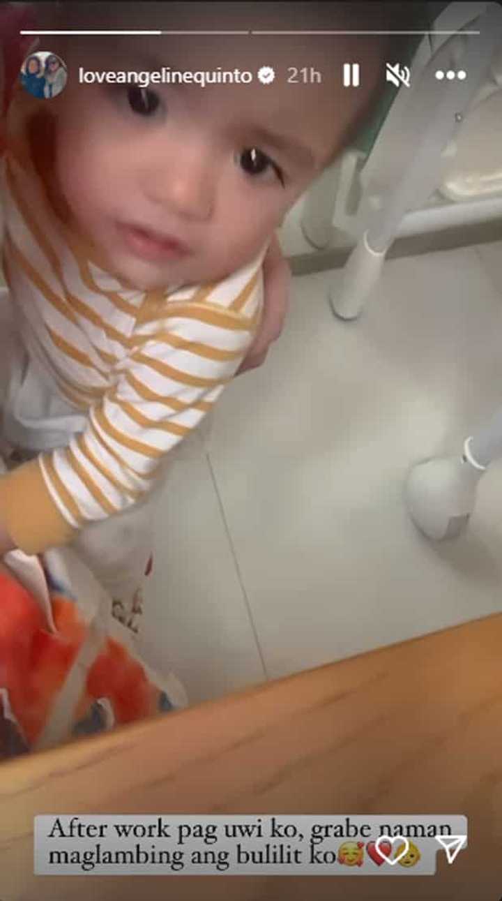 Angeline Quinto, na-touch sa lambing ng anak pag-uwi galing sa trabaho ...