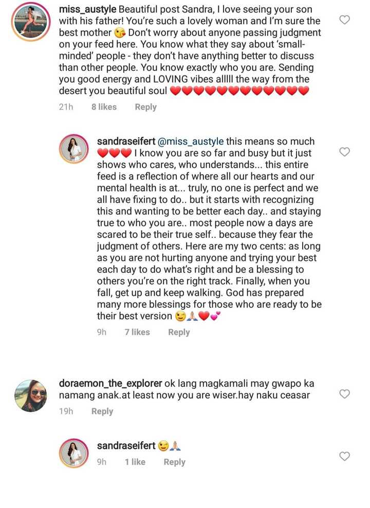 Sandra Seifert posts emotional comment after son’s pic with Cesar ...