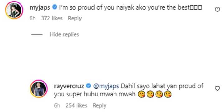 Julie Anne San Jose, naiyak nang kantahan siya ni Rayver Cruz: "I’m so proud of you" - KAMI.COM.PH